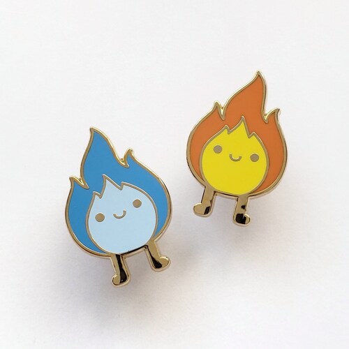 Will O' the Wisp // Fire Spirit Enamel Pin // Choice - Etsy