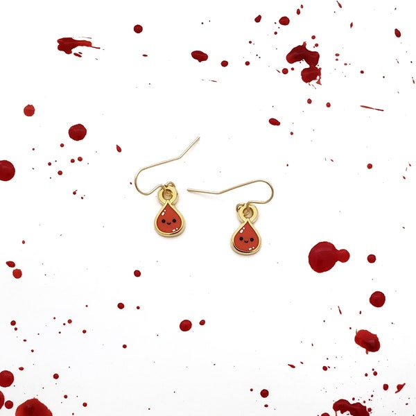 Vampire Blood Earrings - Etsy
