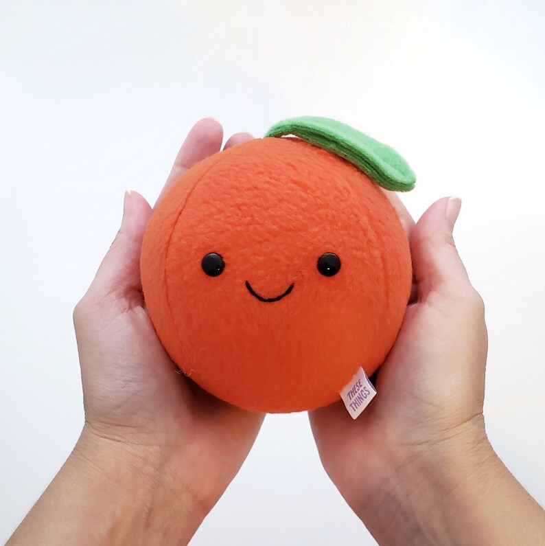 Happy Orange Plushie - Etsy