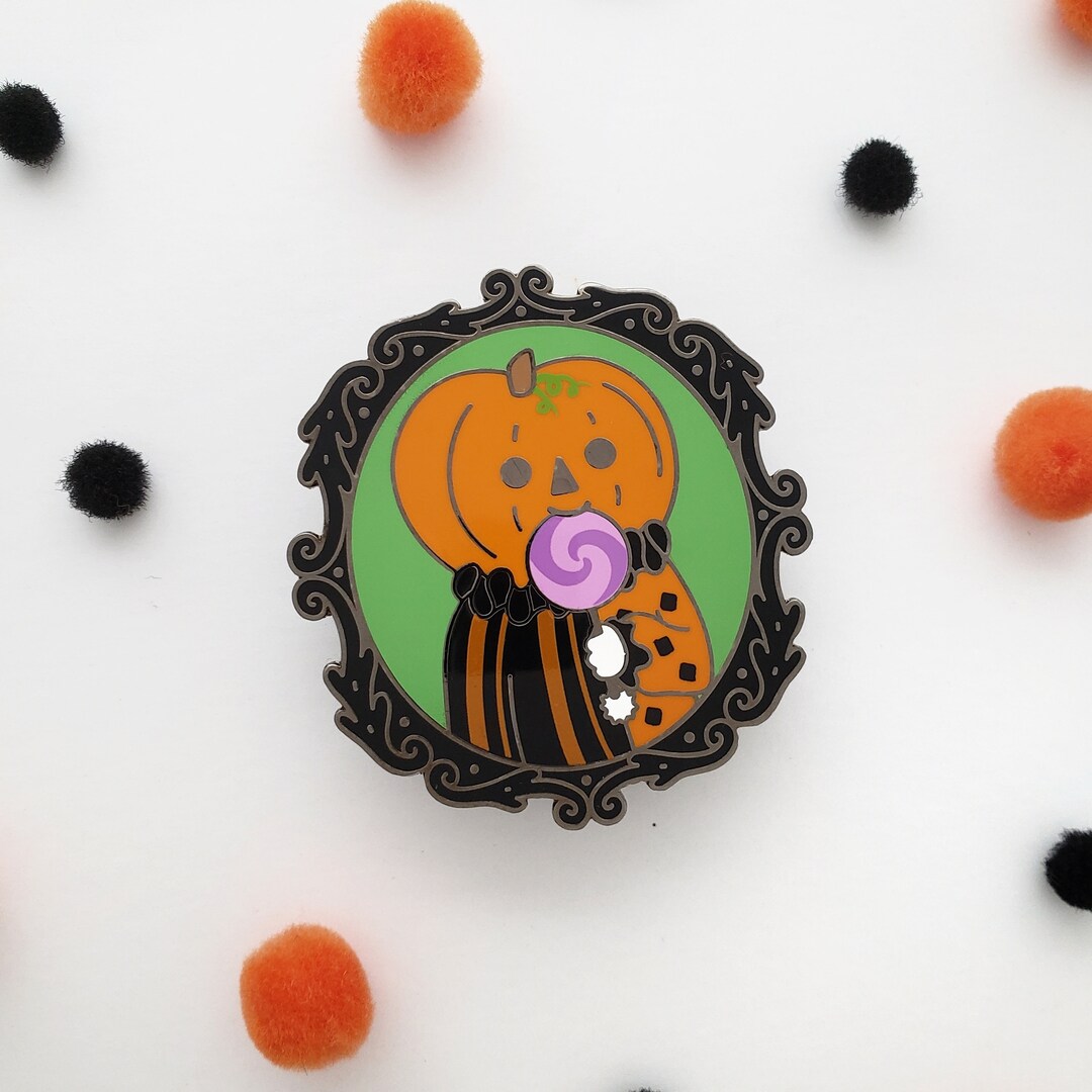 Pumpkin Boi Sweetie Enamel Pin // Halloween Pin - Etsy
