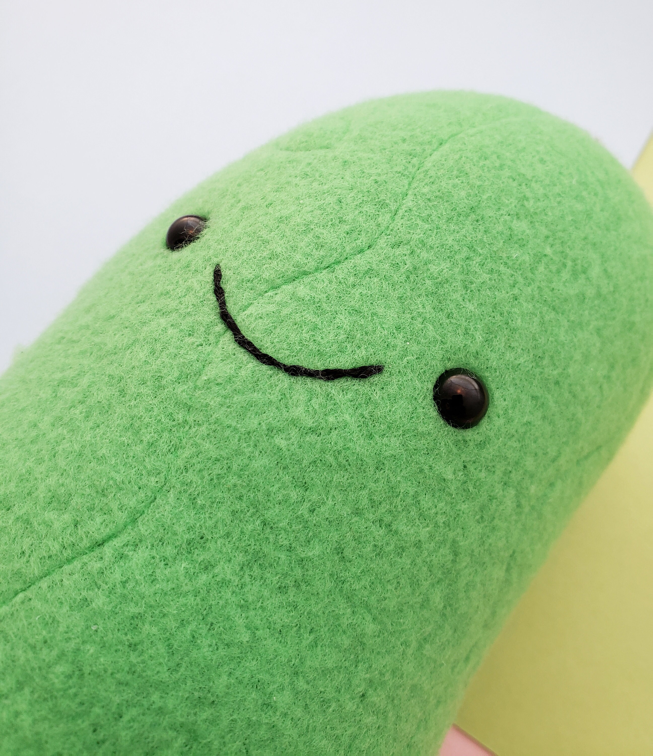 Happy Pickle Plushie // Handmade Plush Toy - Etsy