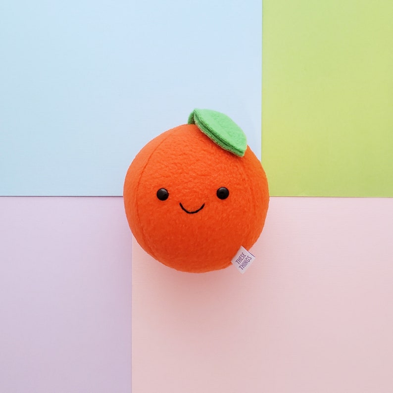 Happy Orange Plushie - Etsy