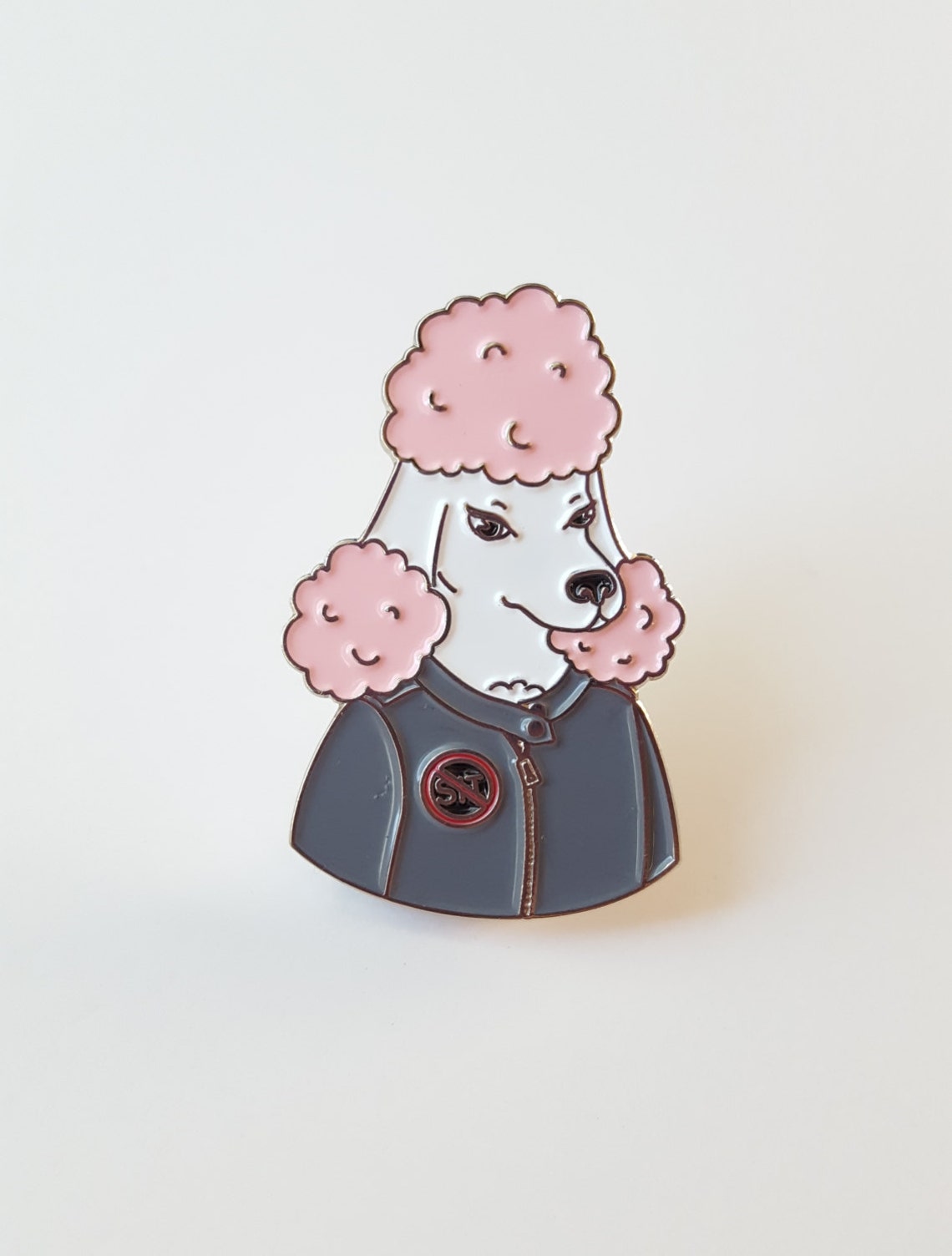 Pissed Poodle Enamel Pin - Bad Dog Biter Gang! - Etsy