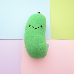 Happy Pickle Plushie // Handmade Plush Toy - Etsy