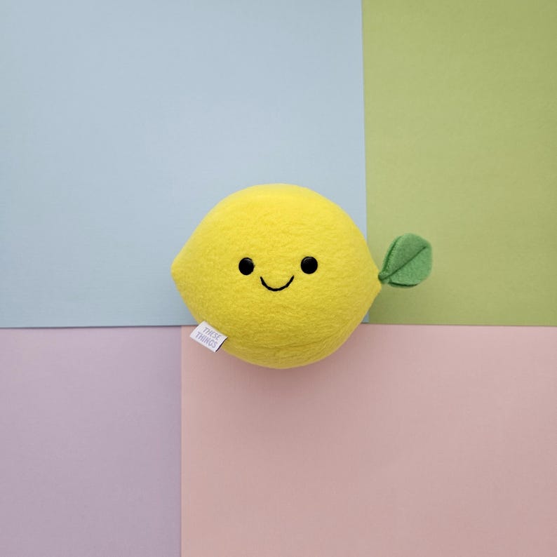 Happy Lemon Plushie - Etsy
