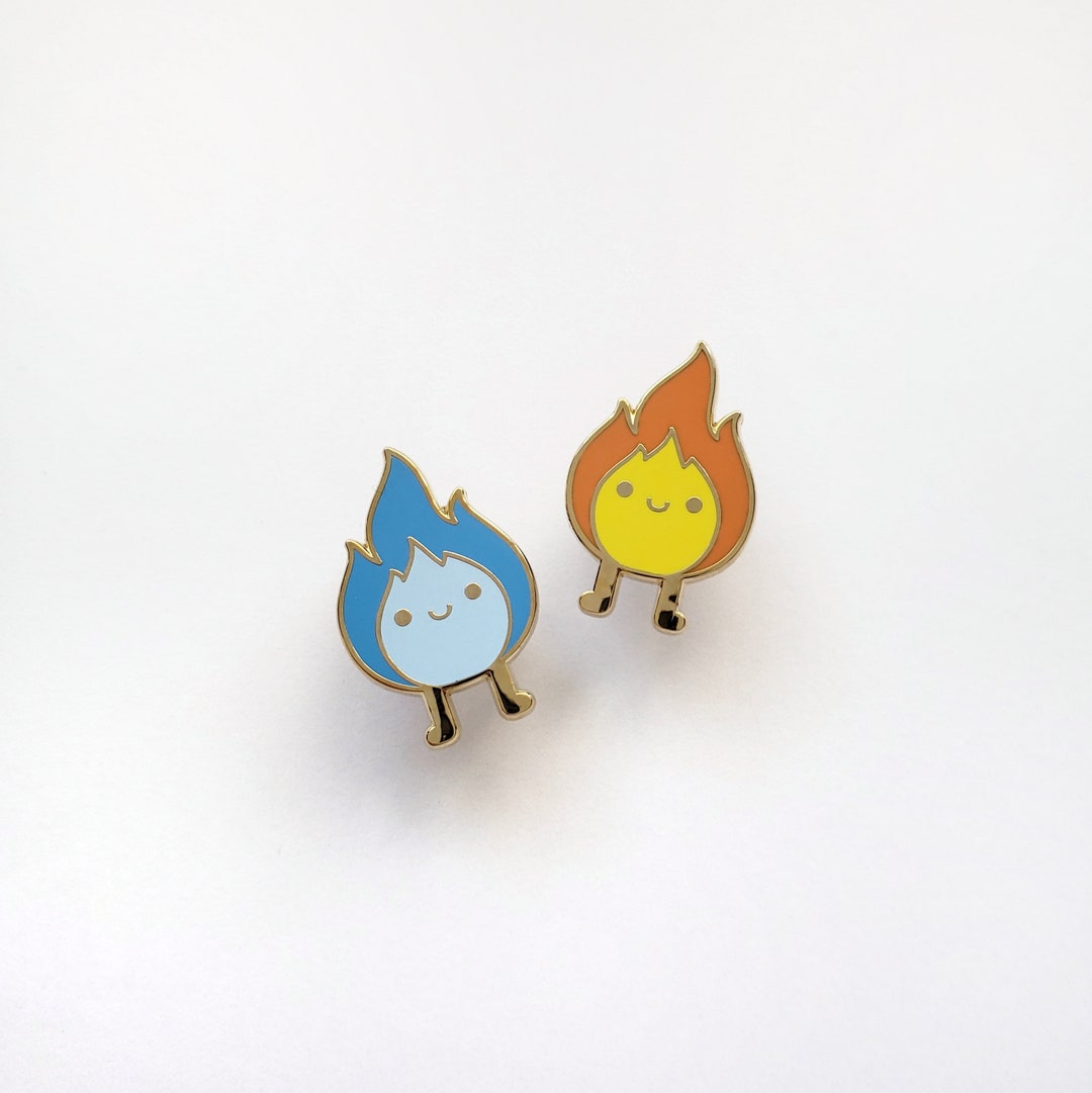 Will O' the Wisp // Fire Spirit Enamel Pin // Choice Between Blue or ...