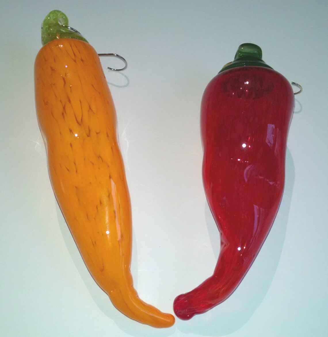 Glass Chili Peppers Hand Blown Ornament. Available in Red - Etsy