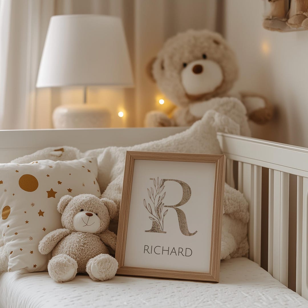 Boys Nursery, Printable Name Sign, Personalized Name Print ...