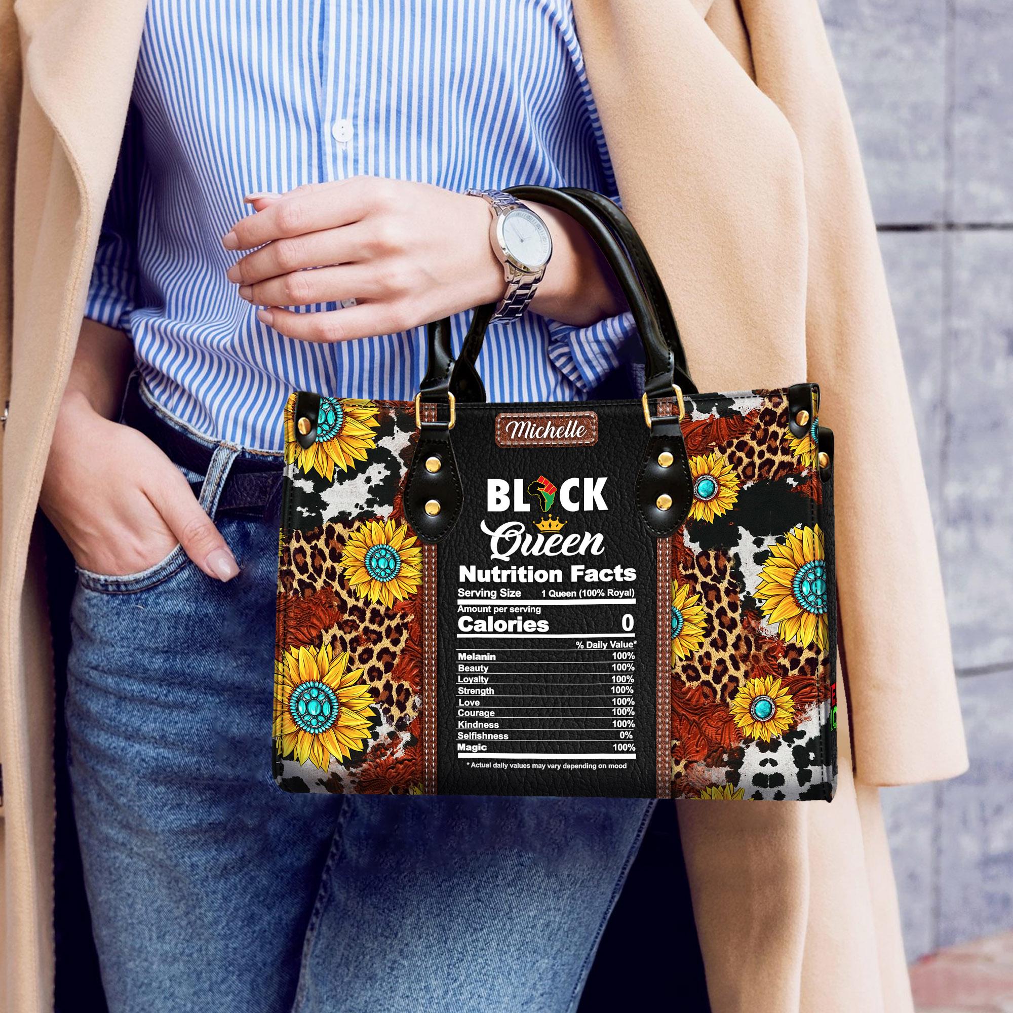 Personalized African American Faith Leather Handbag | Custom ...
