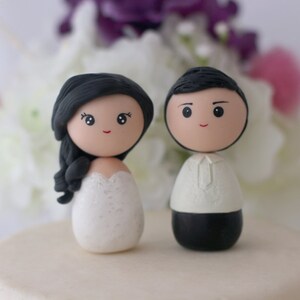 Personalized Filipino Wedding Cake Topper Kokeshi Figurines - Etsy