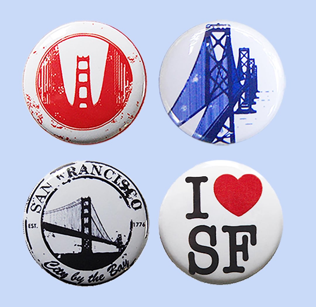 I Love San Francisco Extra Strength Magnets, Set of Four - Etsy