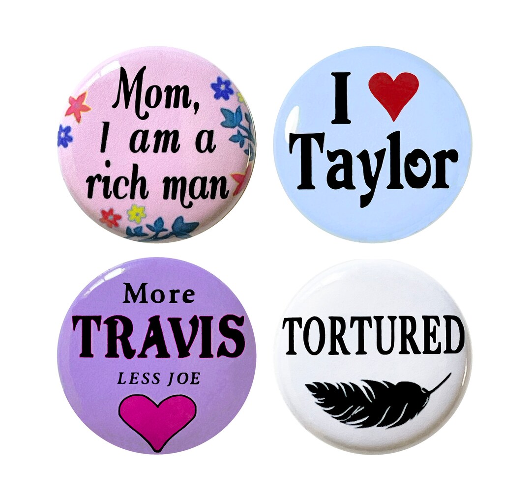 Taylor Swift Pin-back Button Collection, the Perfect Gift for Swifties ...