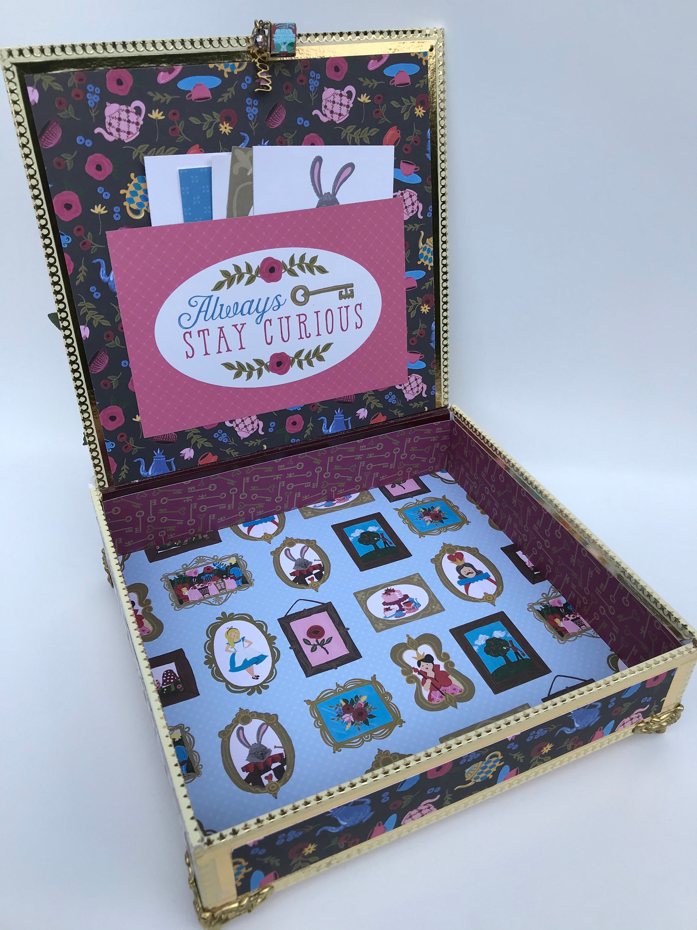Altered Cigar Box Alice in Wonderland Themed Home Decor - Etsy