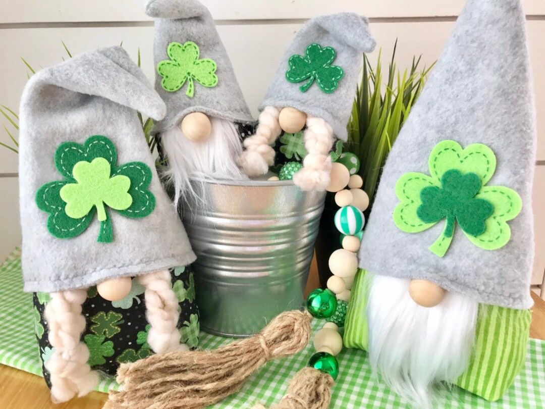 St. Patrick's Day Gnome Family - Etsy