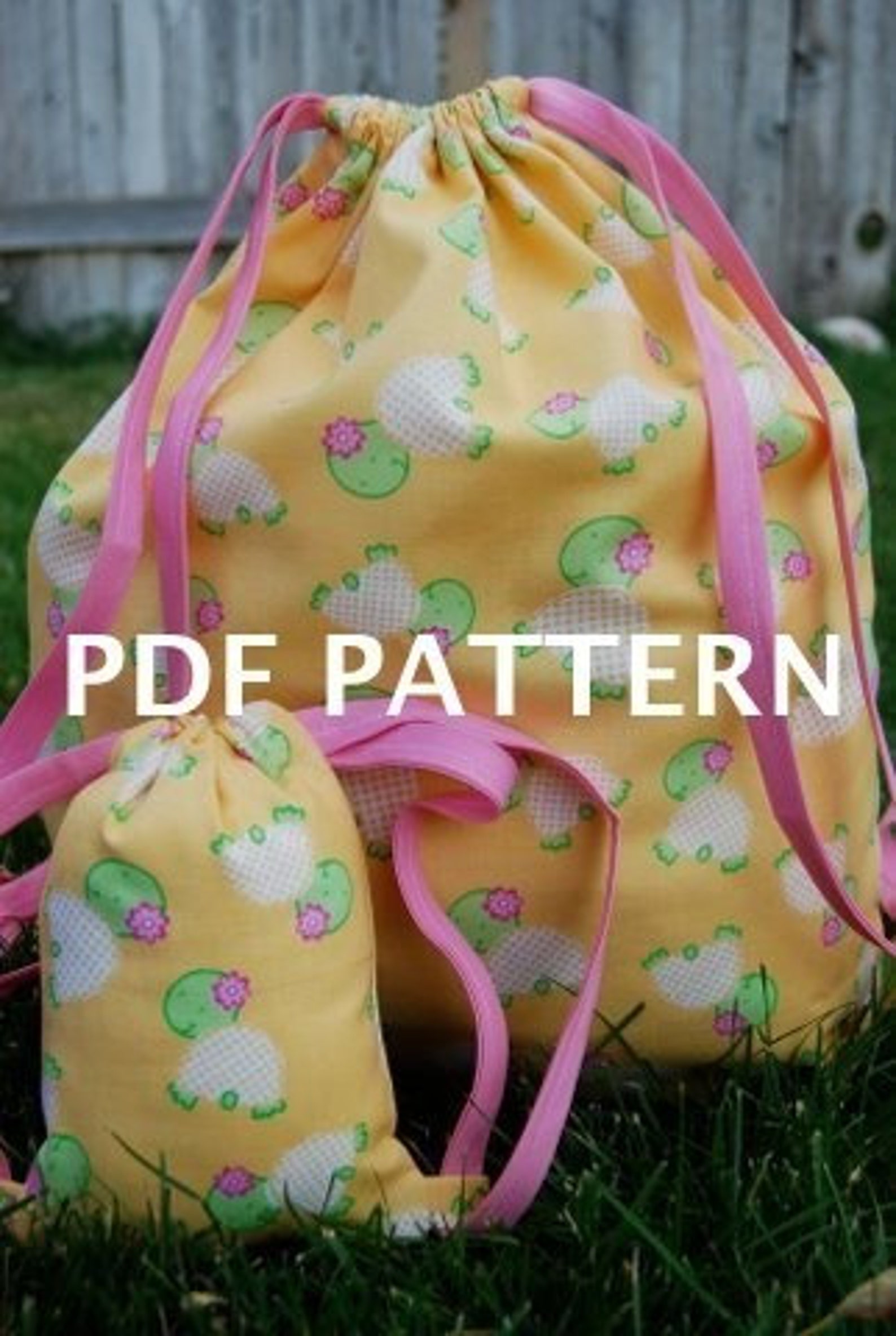 American Girl/18 Inch/15 Inch Doll Drawstring Backpacks PDF Pattern ...