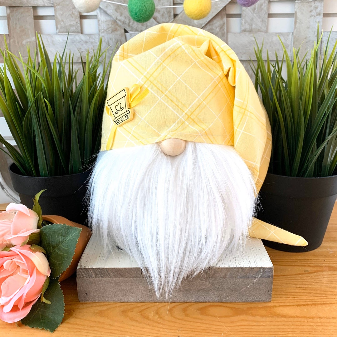 Flower Shop Yellow Slouch Gnome, Boy or Girl - Etsy