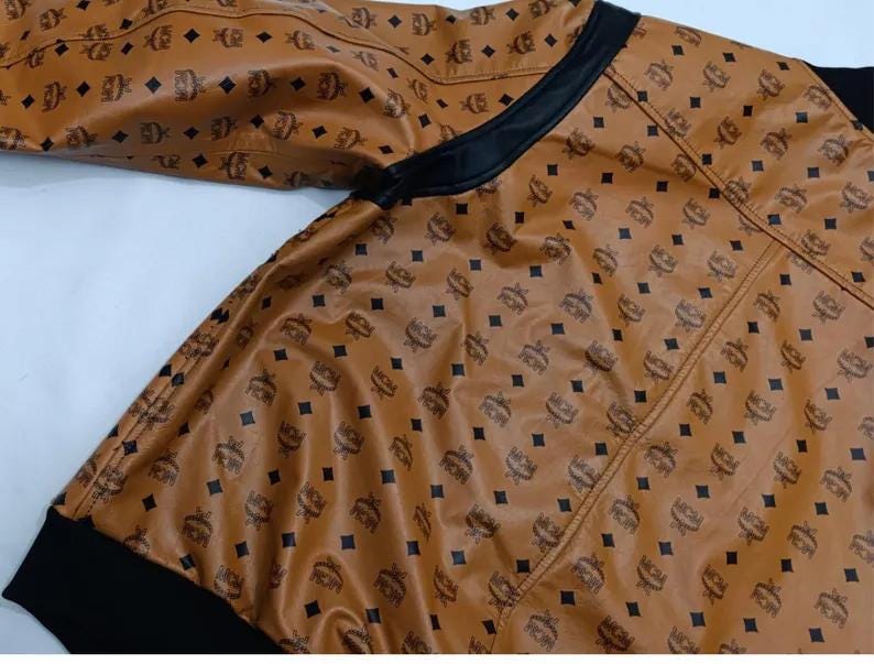 MCM Leather Jacket Mens Mcm Motorcycle Leather Jacket MCM Moto Jacket ...