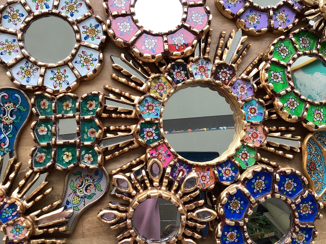 Mirror Wall Decor Peruvian Home Living Small Mirrors Individual Inca ...