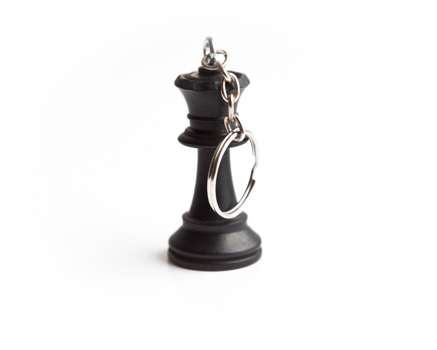 Chess Piece Keychain - Black/brown Queen (recycled Wood) - Etsy