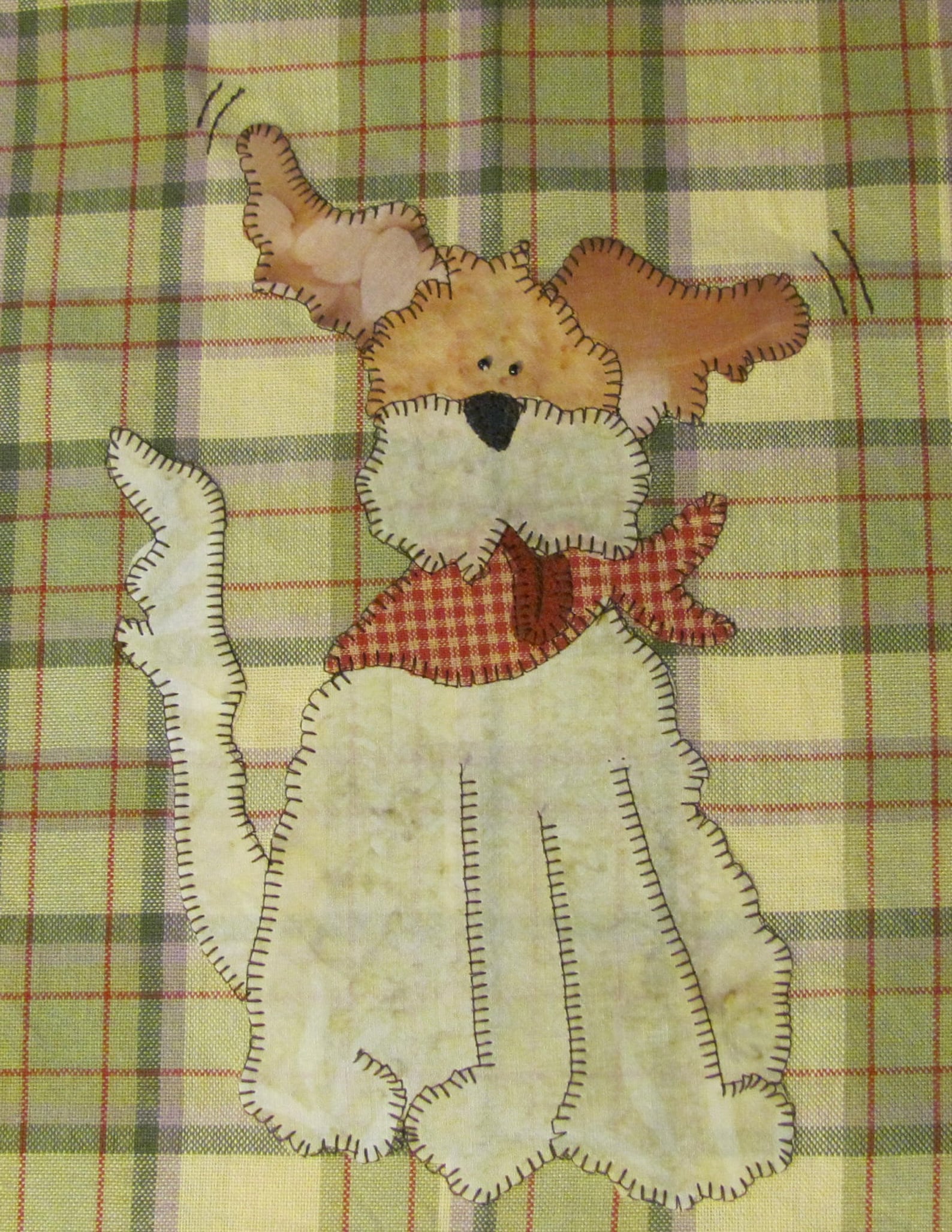 Wilson PDF Applique Pattern for Tea Towel by Quilt Doodle - Etsy