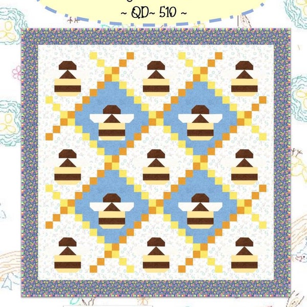 Bumble Bee Quilt Pattern - Etsy