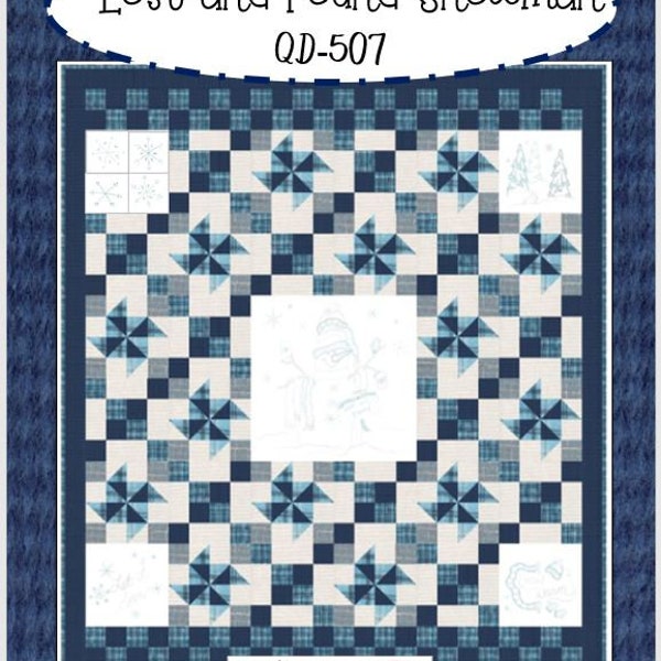 Snowman Panel Quilt Pattern - Etsy