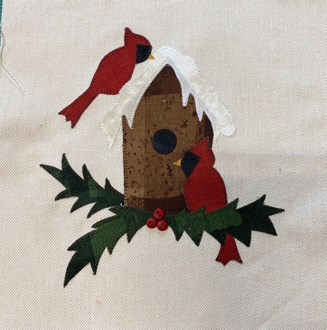 Woodland Holiday May Block, Woodland Cardinal - Etsy