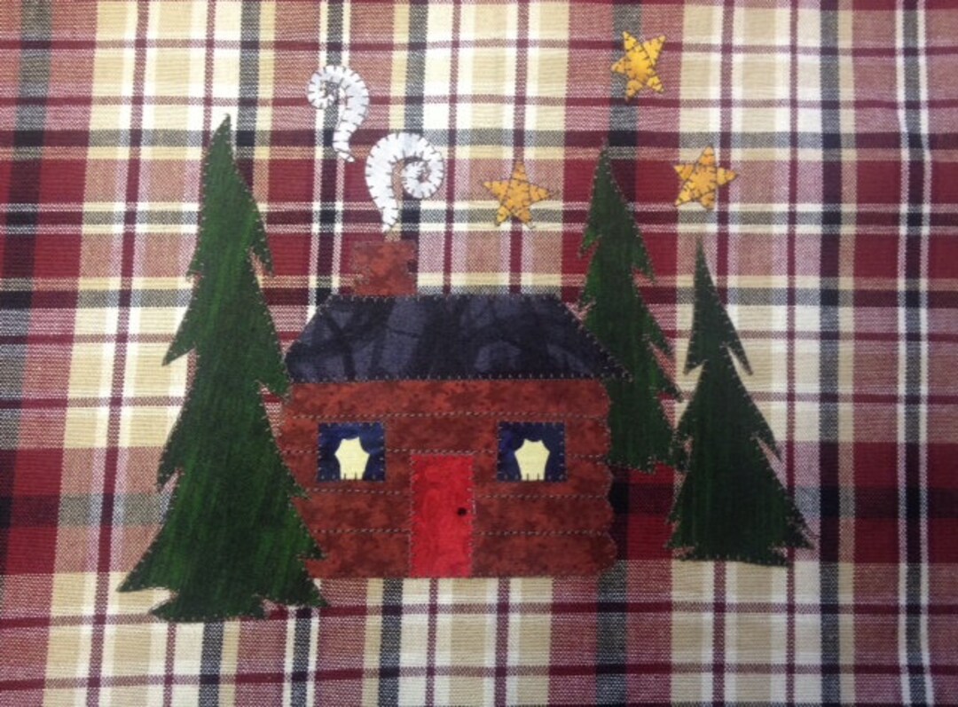 Cabin Sweet Cabin Applique PDF Pattern for Tea Towel - Etsy