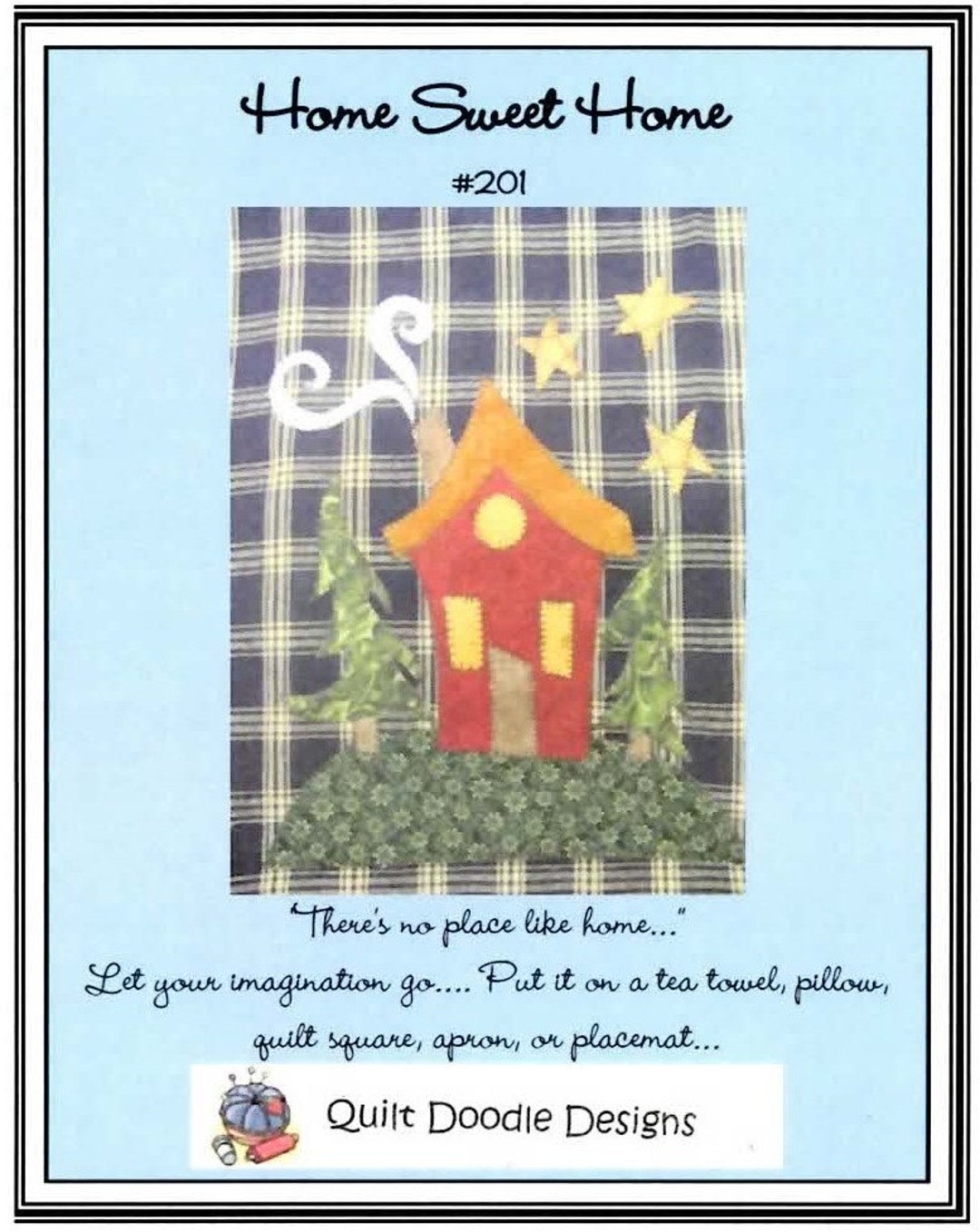 Home Sweet Home Applique Pattern - Etsy