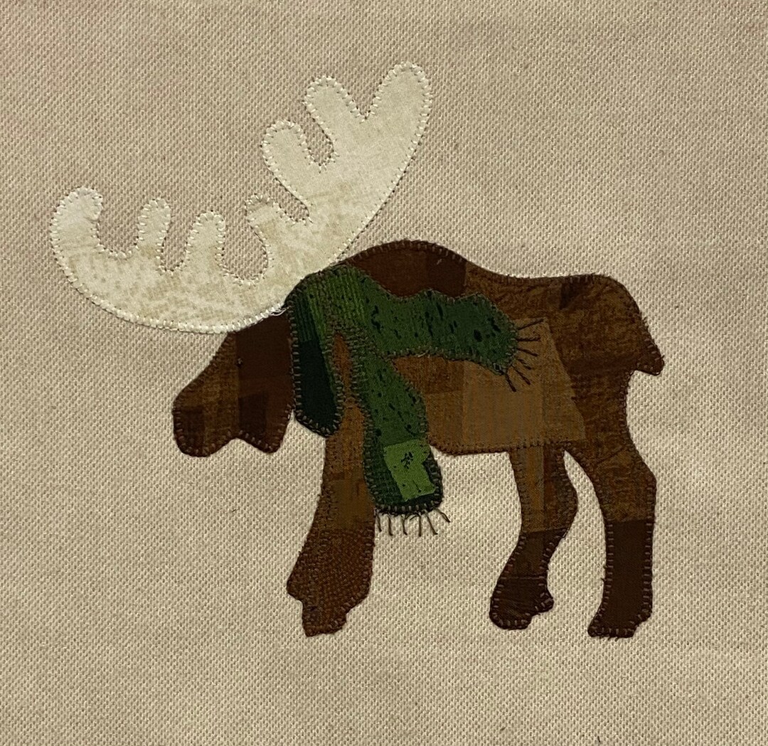 Woodland Holiday February Block, Woodland Moose - Etsy