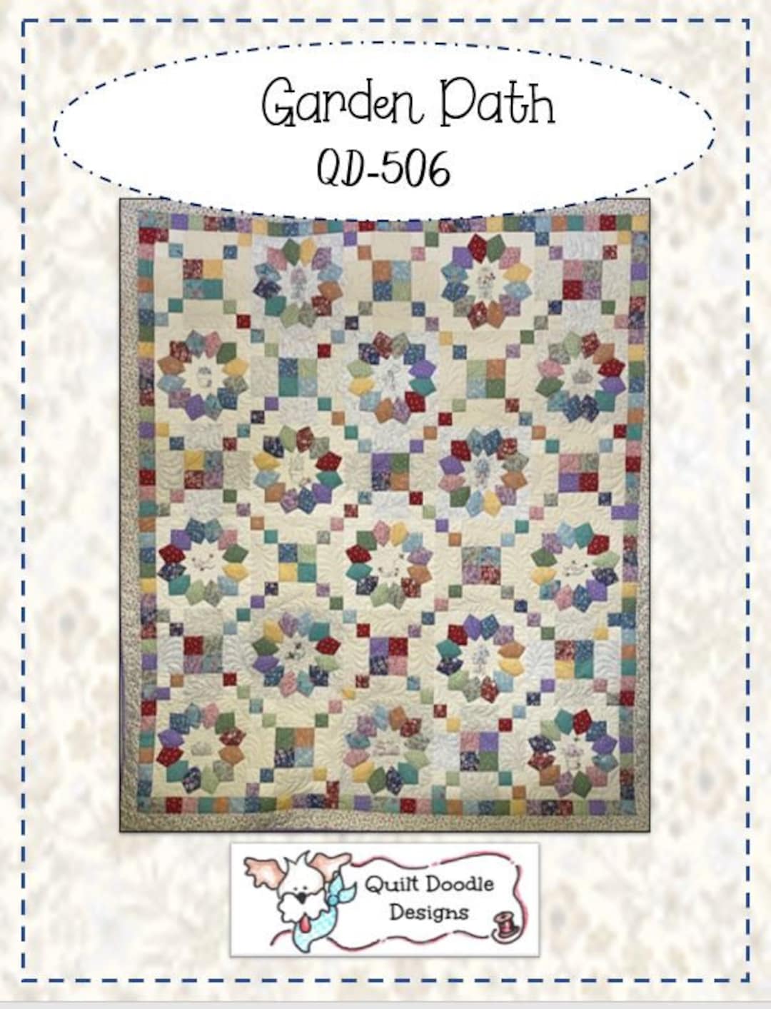 Garden Path Packaged Quilt Pattern by Quilt Doodle Designs - Etsy