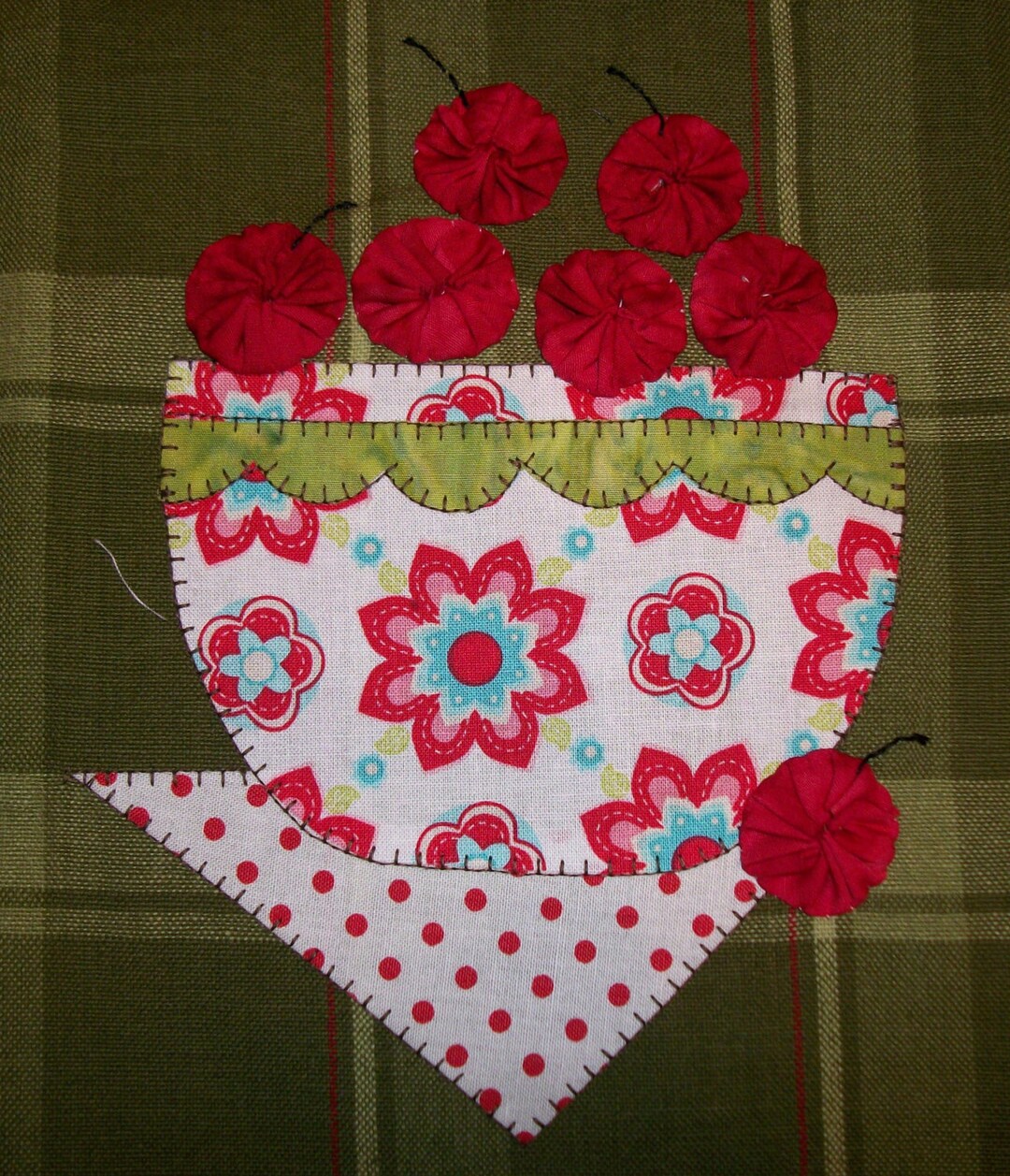 Grandma's Bowl Applique PDF Pattern for Tea Towel - Etsy