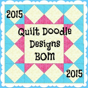 My Favorite Things Quilt Doodle Designs Complete Pattern 2015 BOM ...