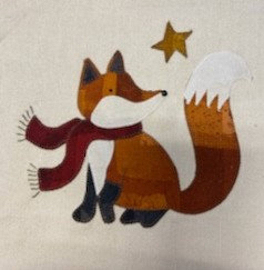 Woodland Holiday January Block, Woodland Fox - Etsy