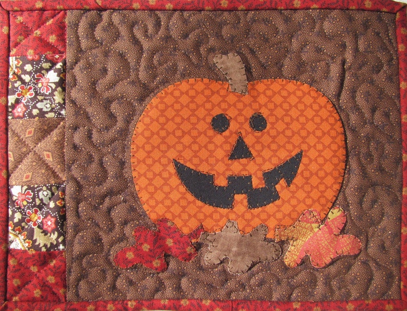 Pumpkin Mug Mat PDF Pattern - Etsy