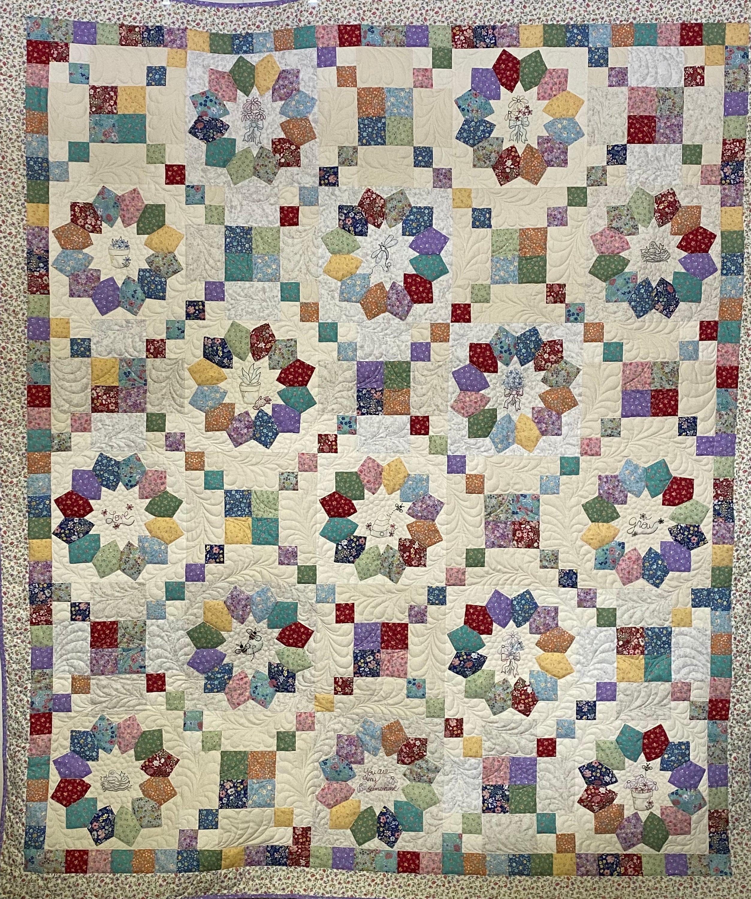 Garden Path Packaged Quilt Pattern by Quilt Doodle Designs | Etsy