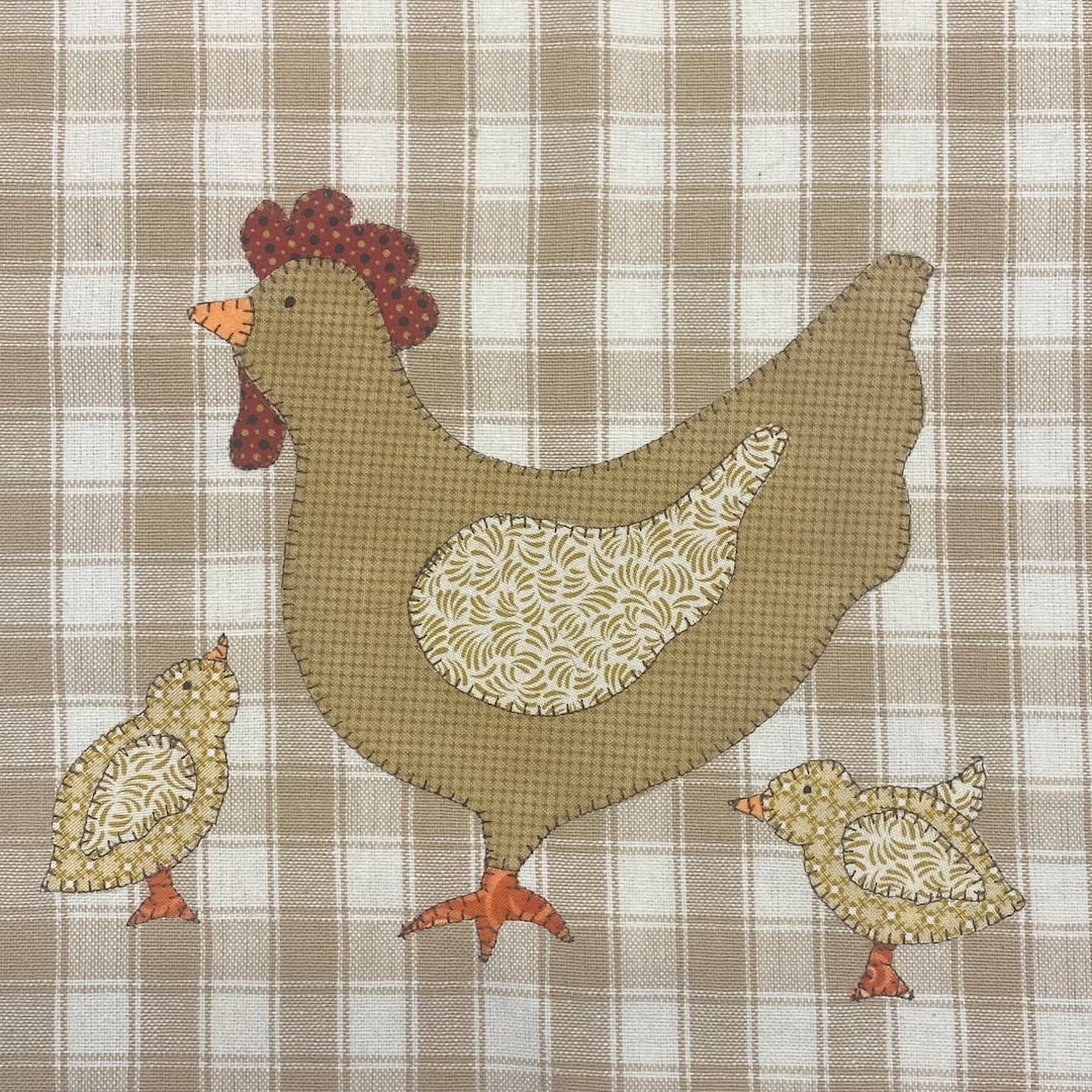 Hen and Chicks PDF Pattern for Applique From Quilt Doodle Designs - Etsy