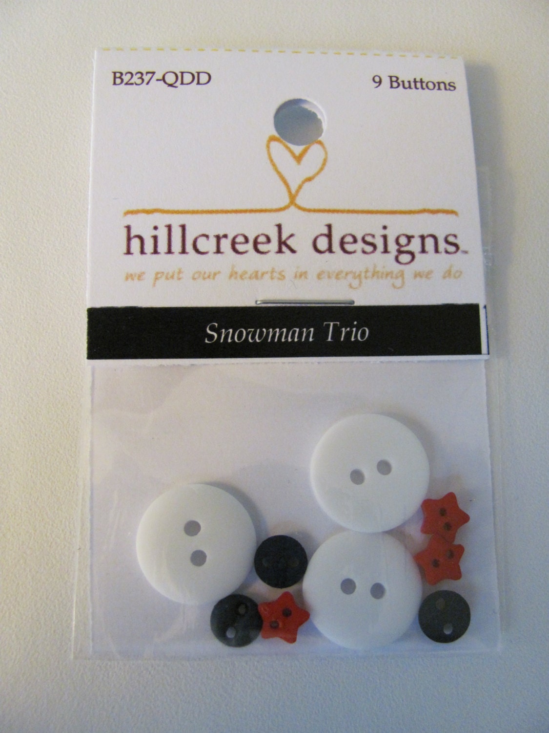 Snowman Trio Button Pack From Hillcreek Designs B237-QDD - Etsy