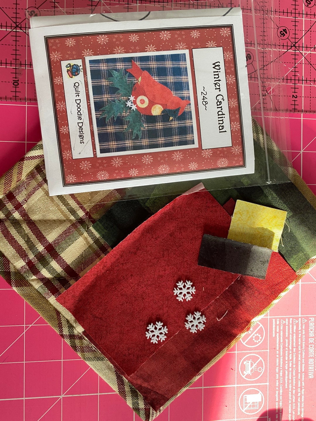 Winter Cardinal Applique Potholder Kit - Etsy