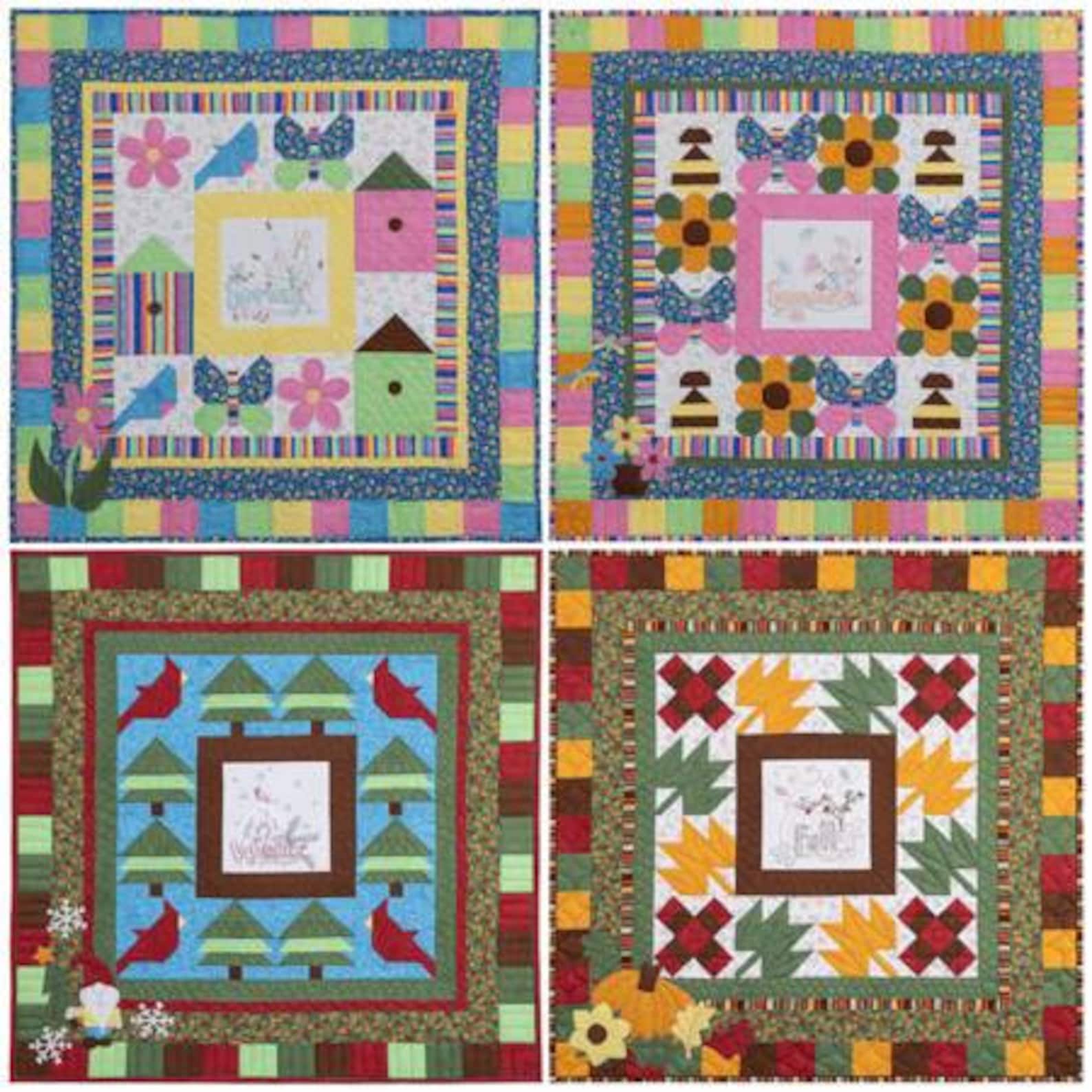 Season Sampler Seasonal Quilt Kit, Make 4 Quilts! - Etsy UK
