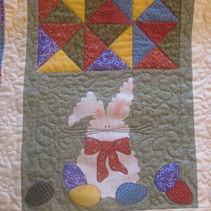 Fluffy Bunny Table Runner PDF Pattern From Quilt Doodle Designs - Etsy