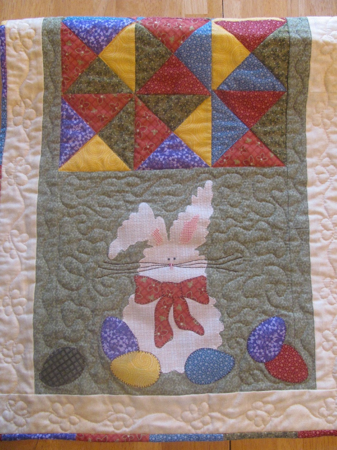 Fluffy Bunny Table Runner PDF Pattern From Quilt Doodle Designs - Etsy
