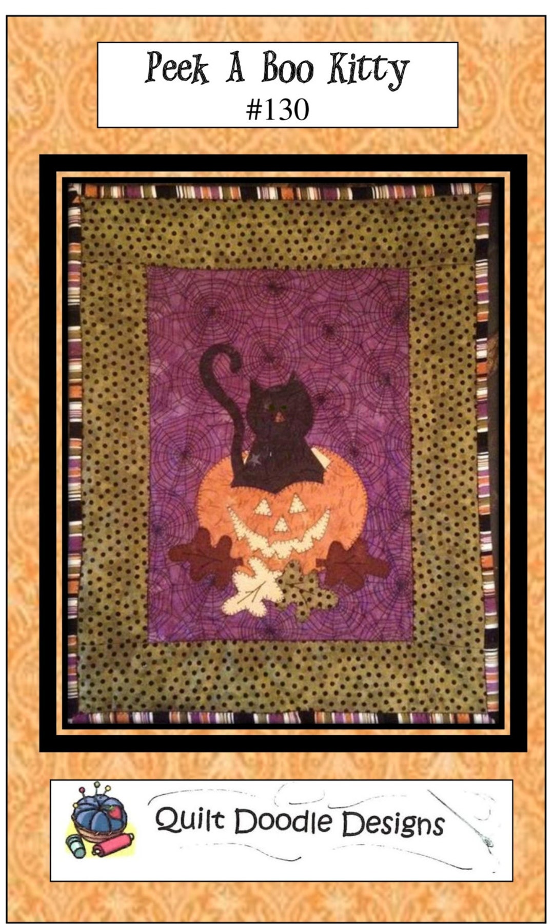 Peek A Boo Kitty Packaged Pattern From Quilt Doodle Designs - Etsy