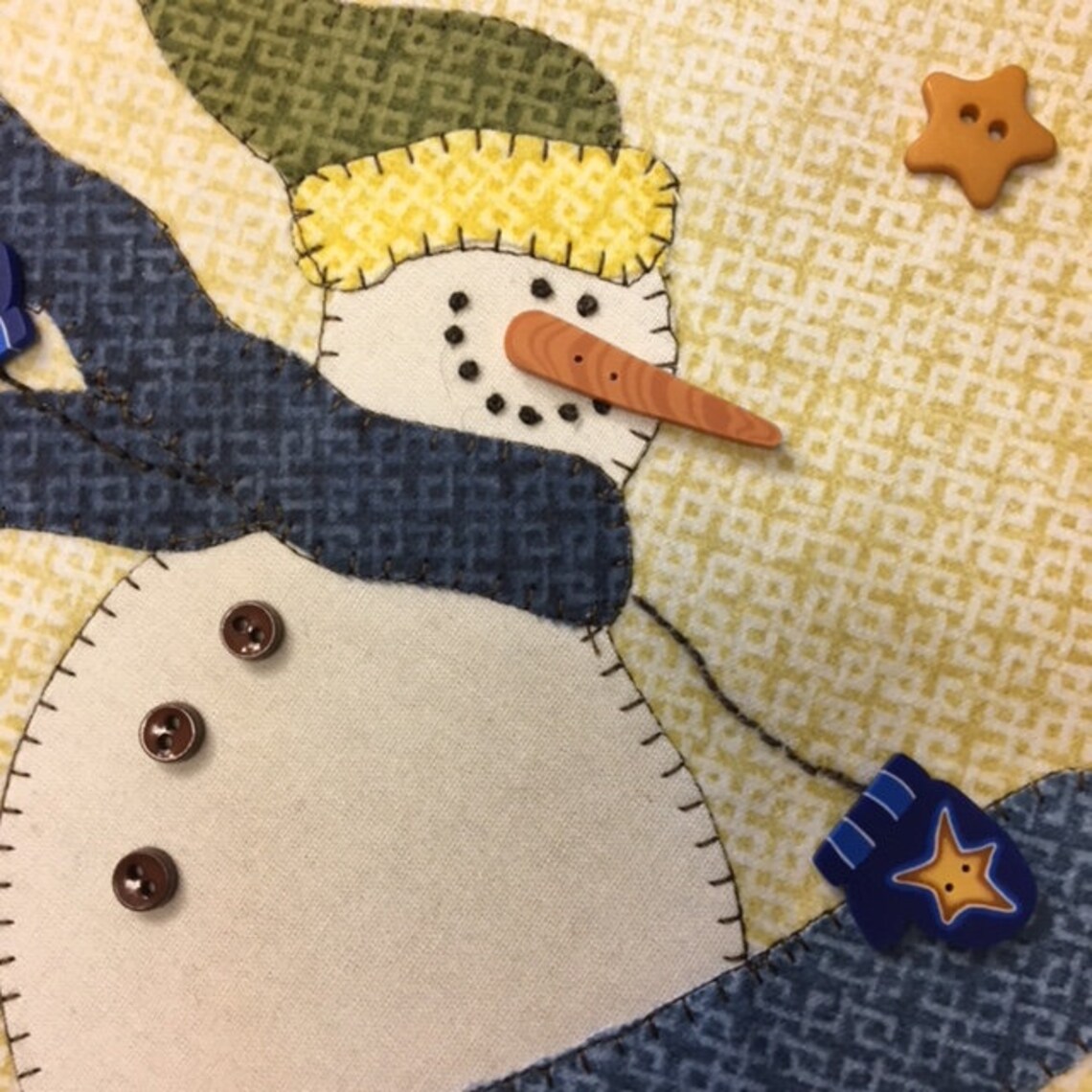 Snow Much Fun BOM 2018 'snowman Snowboarding' July's Block PDF Pattern ...