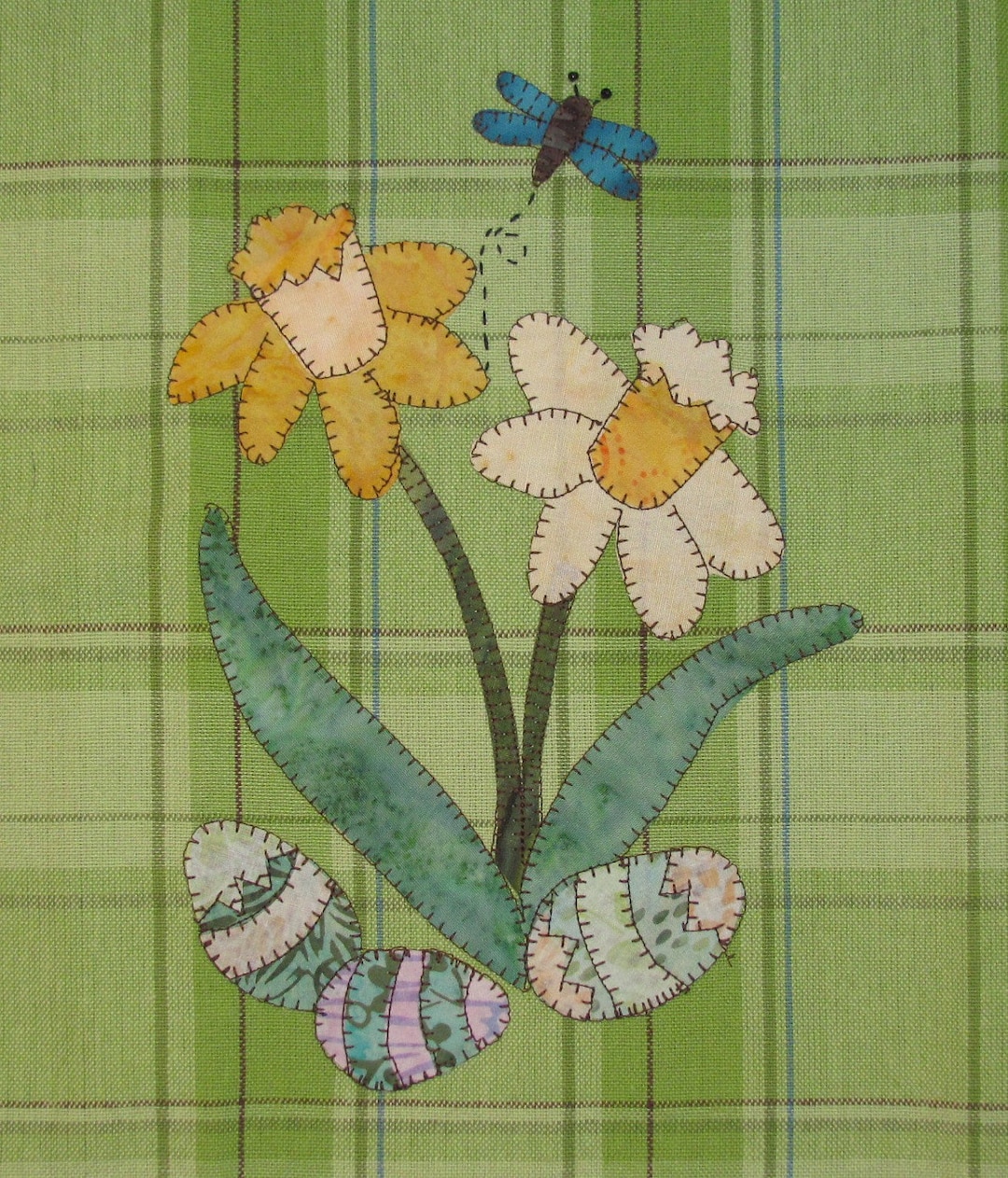 Spring Daffodils Applique PDF Pattern for Tea Towel - Etsy