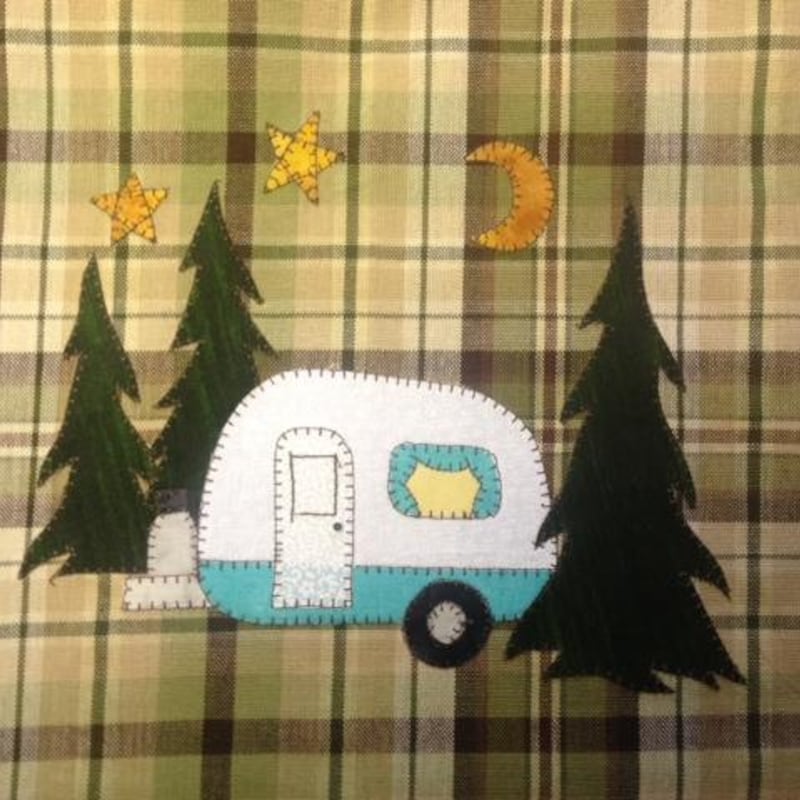 Camper Applique - Etsy