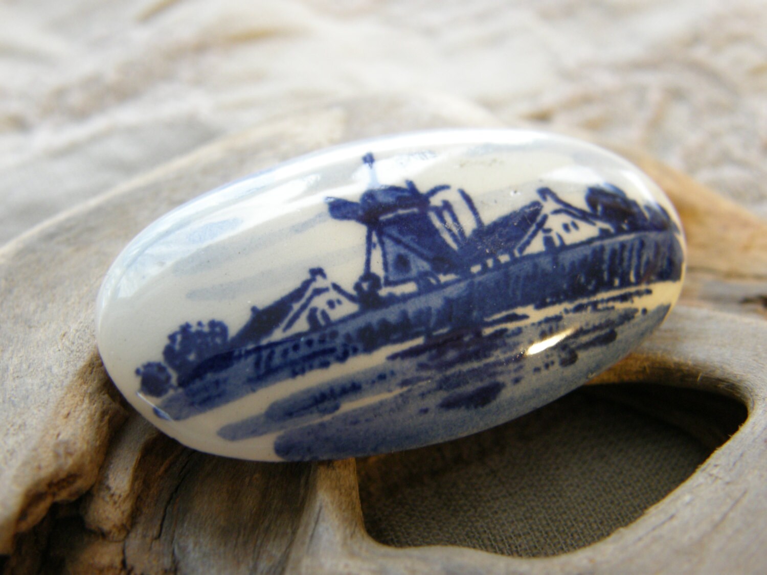 Vintage Dutch China Delft Blue Souvenir Brooch Circa the 1940's - Etsy