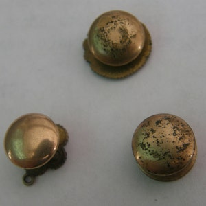 Victorian Cuff Buttons - 3 Singles in Rose Gold, Yellow, Gold and ...