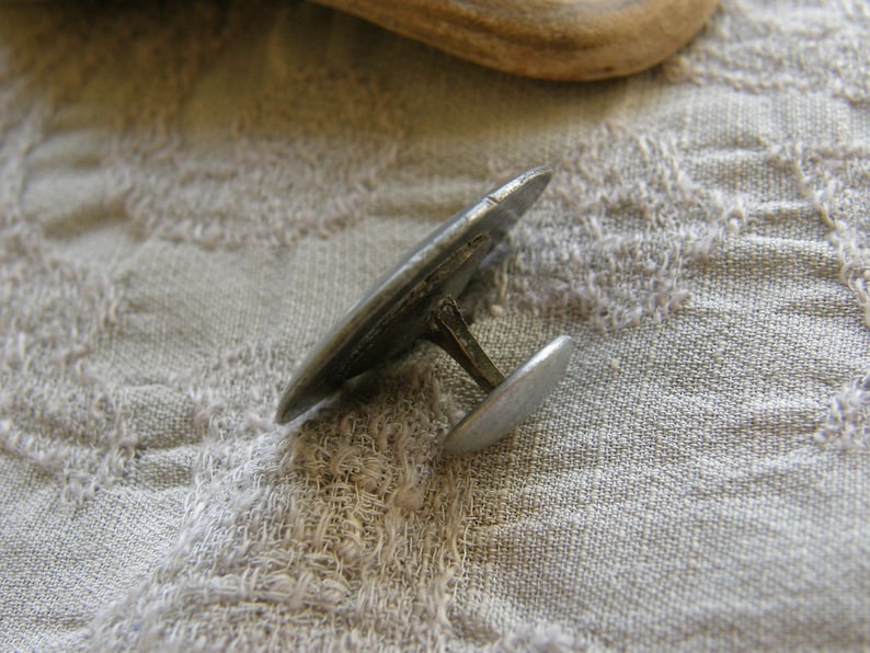 Antique Edwardian Chased Silver Collar Button - Etsy