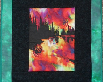 Baltimore Album Style Wall Hanging Quilt in Hot Pink Orange | Etsy